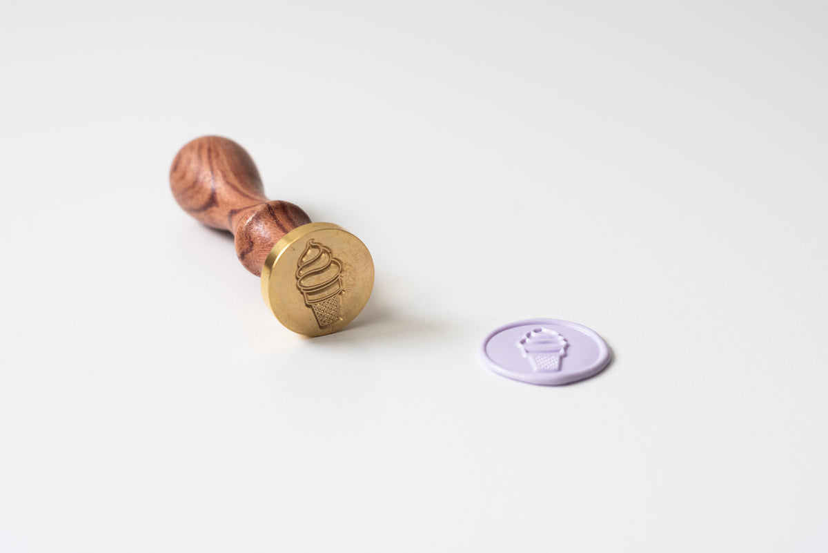 Ice Cream Cone Wax Seal Stamp Kit | Modern Legacy Paper Company